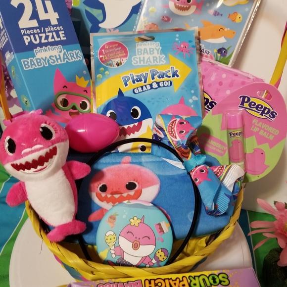 baby shark | Other | Nwt Pinkfong Baby Shark Easter Basket | Poshmark